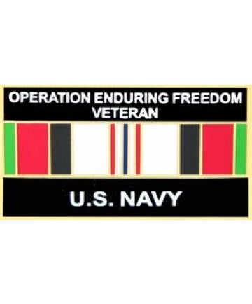 Operation Enduring Freedom Veteran US Navy Pin | Jacksonville Historic ...
