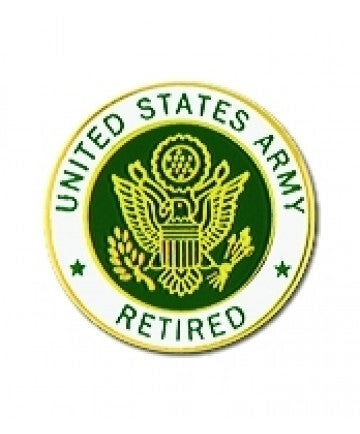 United States Army Insignia Retired Pin | Jacksonville Historic Naval ...