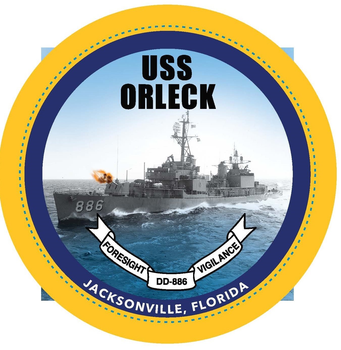USS Orleck 3" Magnet | Jacksonville Historic Naval Ship Museum